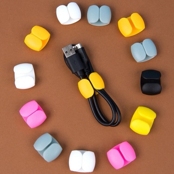 Office | 1 2 Pack Cable Loves Tangle Free Cable Holder Data Cable ...